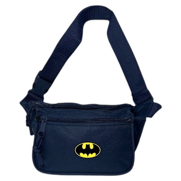 Bags | Mens Batman Superhero Logo Fanny Pack Navy Blue | Poshmark